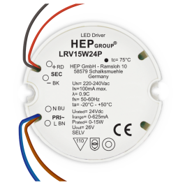 LED Driver HEP LRV15W24P 24V 15W
