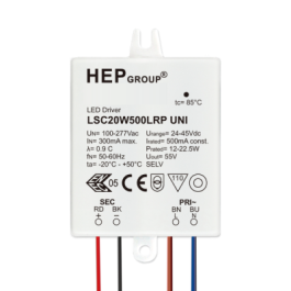 LED Driver HEP LSC20W500LRP UNI 500mA 12-22.5W